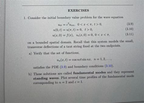 solved exercises 1 consider the initial boundary value