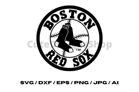 Boston Red Sox Logo Silhouette Svg Png  Dxf Ai Eps Etsy