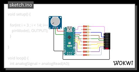 Led Bar Graph Wokwi Esp32 Stm32 Arduino Simulator