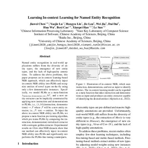 learning in context learning for named entity recognition acl anthology