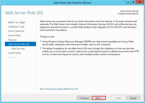Cómo instalar y configurar IIS en Windows Server 2012 R2 The Solving
