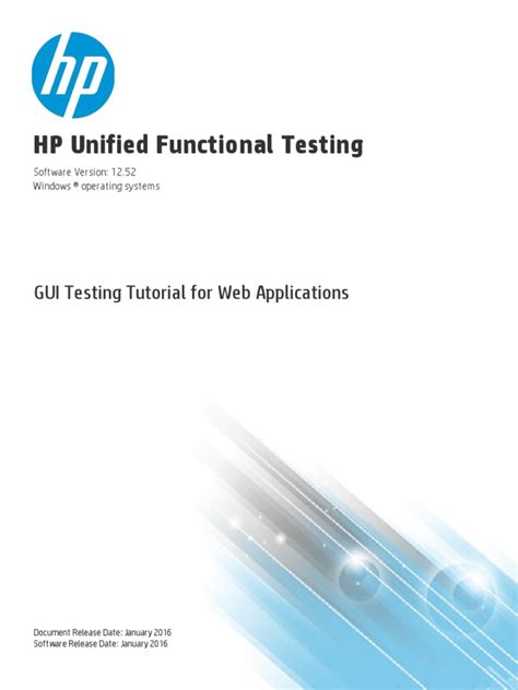 unified functional testing tutorial for gui testing pdf world wide web internet and web