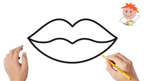 How To Draw Lips Easy Cartoon
