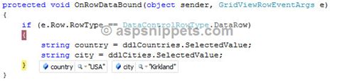Bind Populate Gridview Based On Cascading Dropdownlist Using C And Vbnet In Aspnet