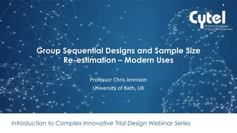 group sequential designs and sample size re estimation modern uses youtube