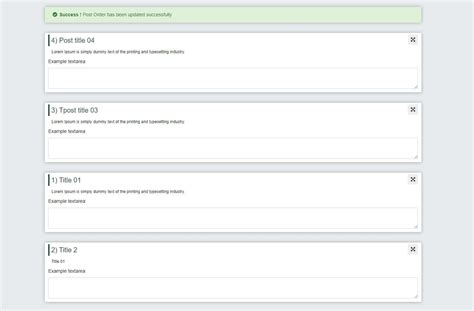 Table Row Sorting With Drag And Drop Functionality Using Ajax PHP