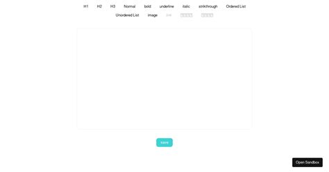 Draft Js Example Codesandbox