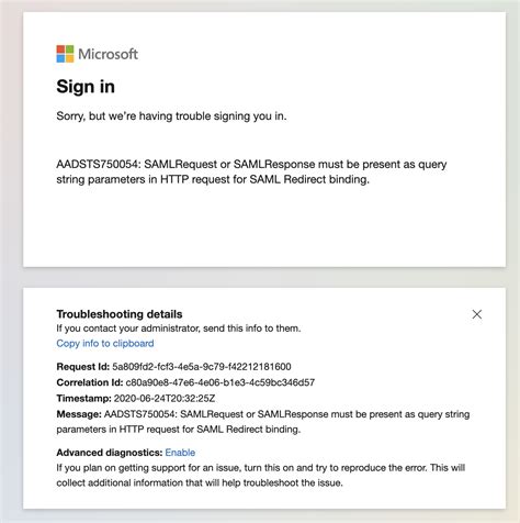 aadsts50011 the reply url specified in the request does not match the reply urls configured for
