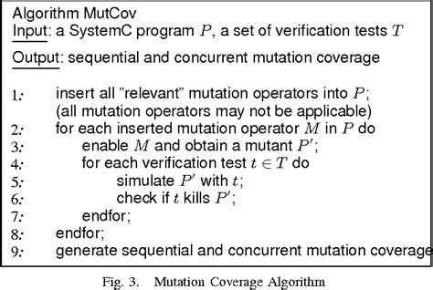 figure 3 from coverage metrics for verification of concurrent systemc designs using mutation