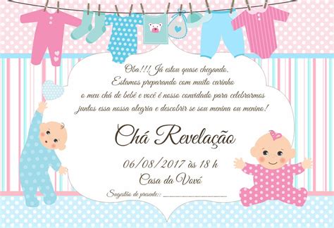 Convite Digital chá revelação Elo7 Produtos Especiais