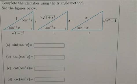 solved transcribed image text complete the identities using the 1 answer transtutors