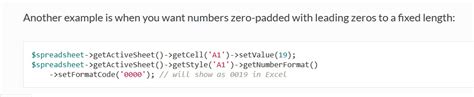 Phpspreadsheet PHP Spreadsheet Leading Zero In Cell Not Working