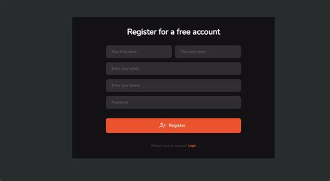 Register User Tailwind Css Component Tailwindtap