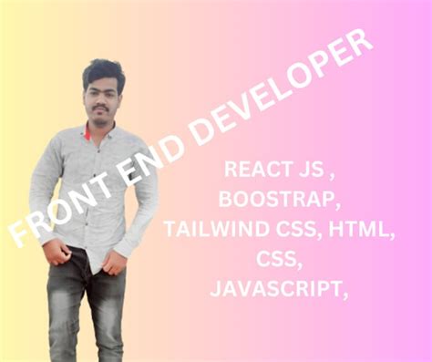 be your front end web developer using react js and bootstrap 5 by mujeeb develope fiverr