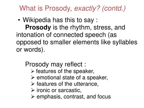ppt prosody and nlp powerpoint presentation free download id 3471133