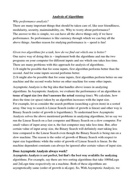 analysis of algorithm pdf time complexity computational complexity theory