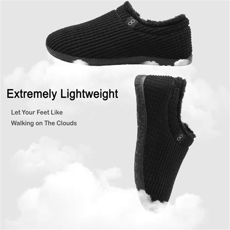 Barerun Women Men Fuzzy Slippers Warm Indoor Outdoor House Shoes