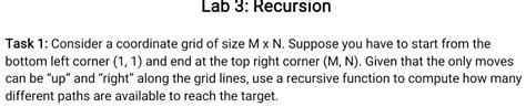 solved lab 3 recursion task 1 consider a coordinate grid