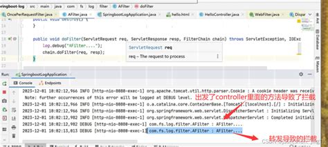 12 1 springboot过滤拦截和日志处理 springboot 日志拦截改写 csdn博客