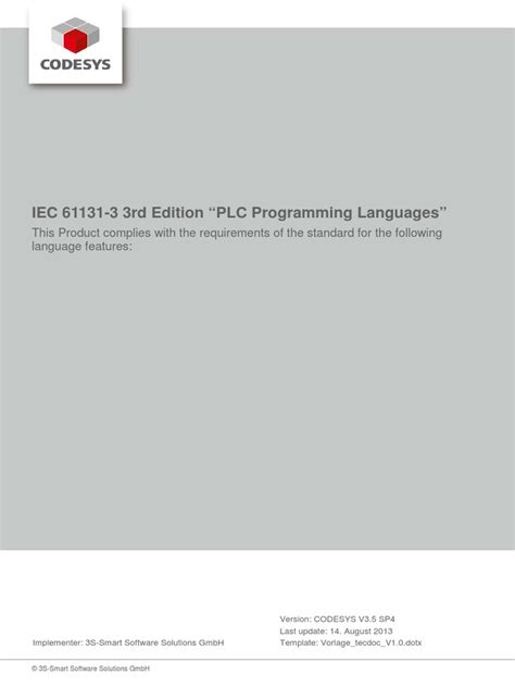 iec 61131 3 3rd edition “plc programming languages”