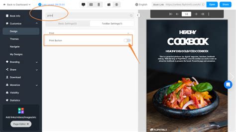 how to display pdf but prevent pdf from download and print fliphtml5