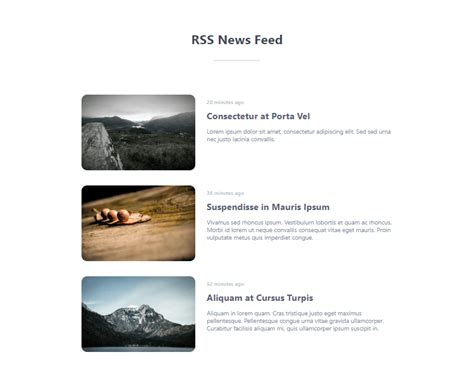 RSS News Feed With PHP And MySQL