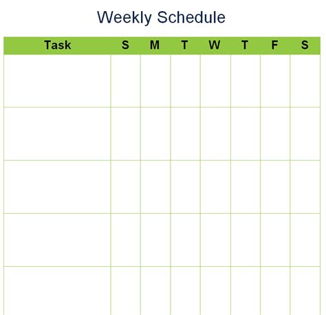 18 Practical Weekly Schedule Templates In EXCEL WORD Word Excel