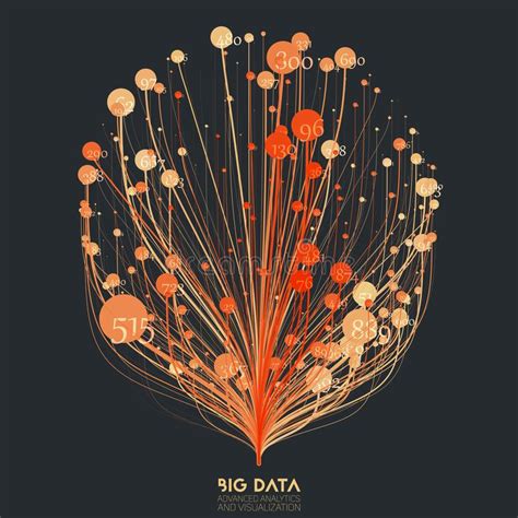 Vector Abstract Colorful Big Data Information Sorting Visualization
