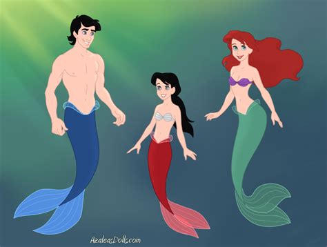 Ariel Eric And Melody By Marillamermaid On Deviantart