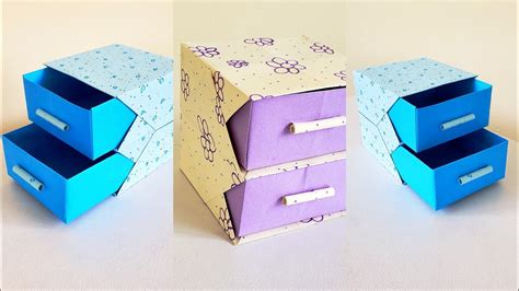 DIY Drawer Organiser How To Make Drawer With Paper DIY Drawer