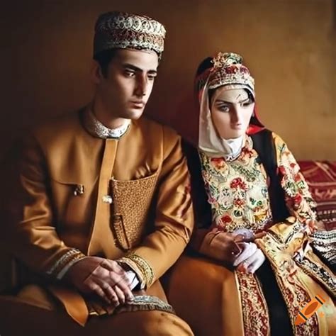 Iranian Couple In Traditional Outfits On Craiyon