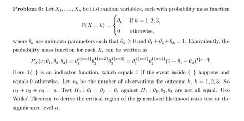 solved problem 6 let x1 x be i i d random variables