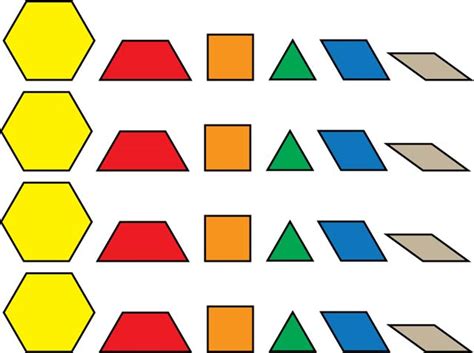 math clip art pattern blocks media4math