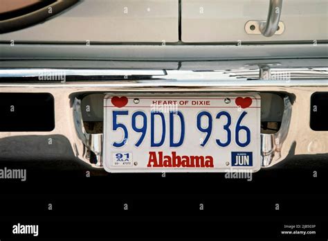 Car Licence Plate USA License Plate Alabama USA Stock Photo Alamy