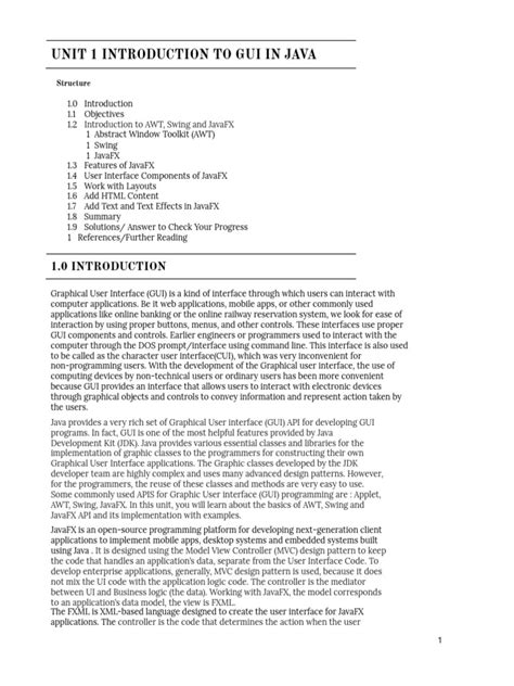 unit 6 java gui pdf java programming language graphical user interfaces
