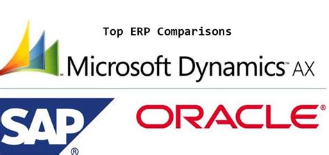 top erp comparisons sap oracle and microsoft dynamics