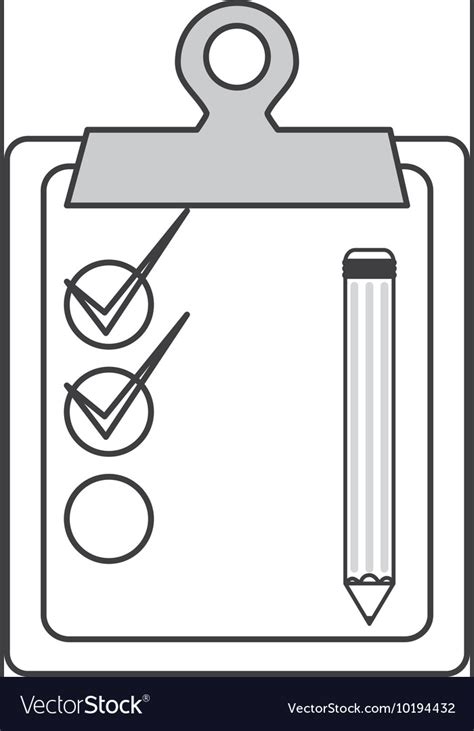 Clipboard With Check List Icon Royalty Free Vector Image