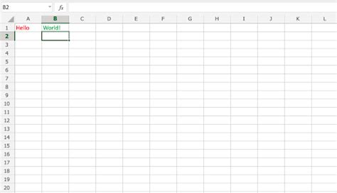formatting font in excel