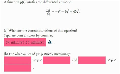 [solved] a function y t satisfies the differential equatio