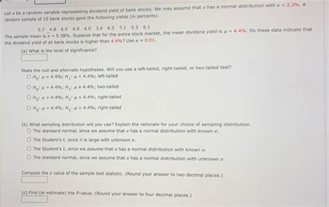 solved let x be a random variable representing dividend