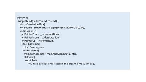 ppt how to use listener class in flutter powerpoint presentation free download id 11493502