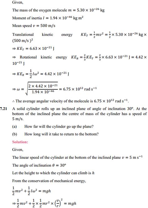 physics class 11 ncert solutions chapter 7 system of particles and rotational motion class 11