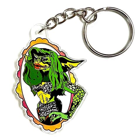 Greta Gremlin Inspired Keyring Bite Your Granny