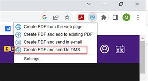 Using Kofaxs Create PDF And Send To DMS To Add PDFS To Directly To