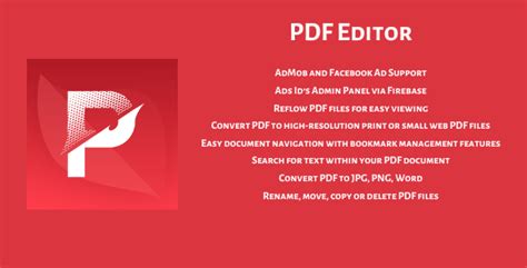 pdf editor admob facebook ads gplcode