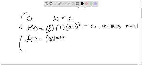 solved determine the cumulative distribution function of a binomial random variable with n 3 and