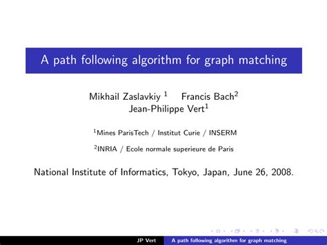 pdf a path following algorithm for graph matching