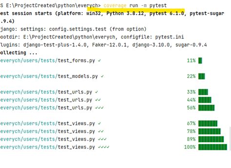 Django Pytest Cov Cover Many Applications At Once Stack Overflow