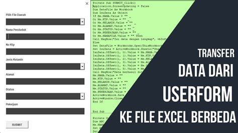menampilkan data dari listbox ke textbox vba excel