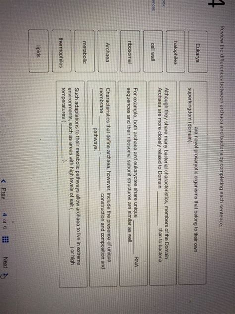 Solved Review The Differences Between Archaea And Bacteria Chegg